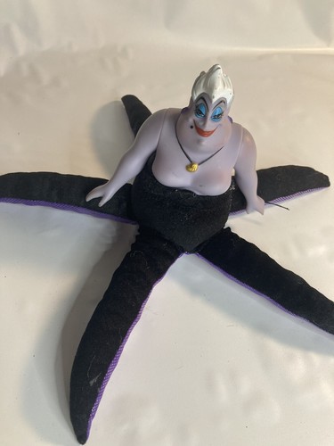 Disney Store Little Mermaid Ursula Doll 12" Sea Witch Plush & Vinyl ...