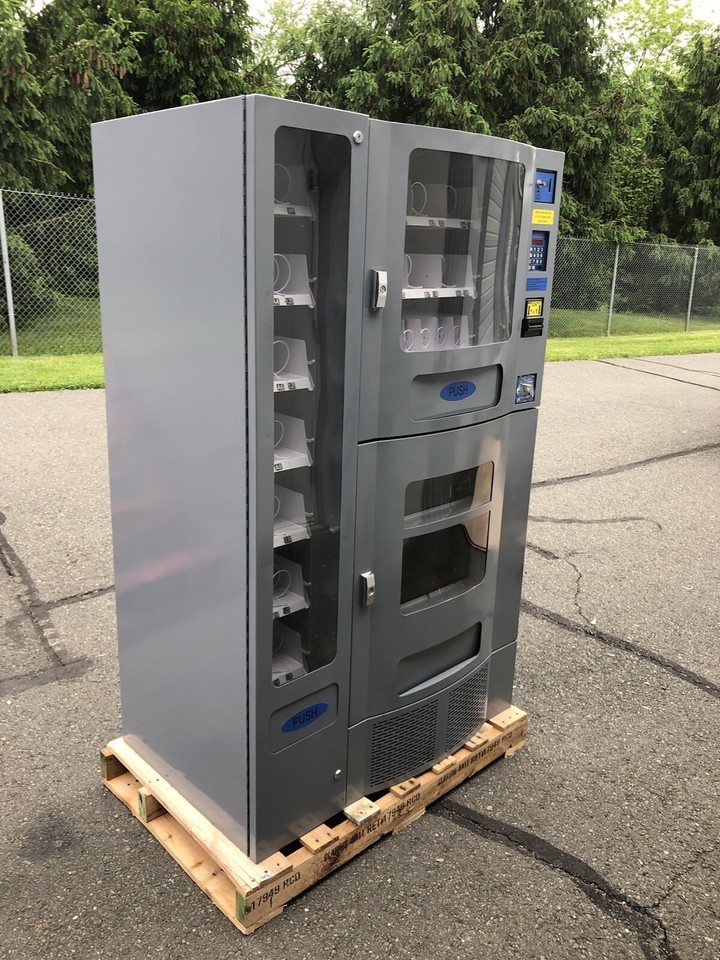 GREAT OFFICE DELI 3-PIECE COMBO SODA / SNACK VENDING MACHINE BY SEAGA ...