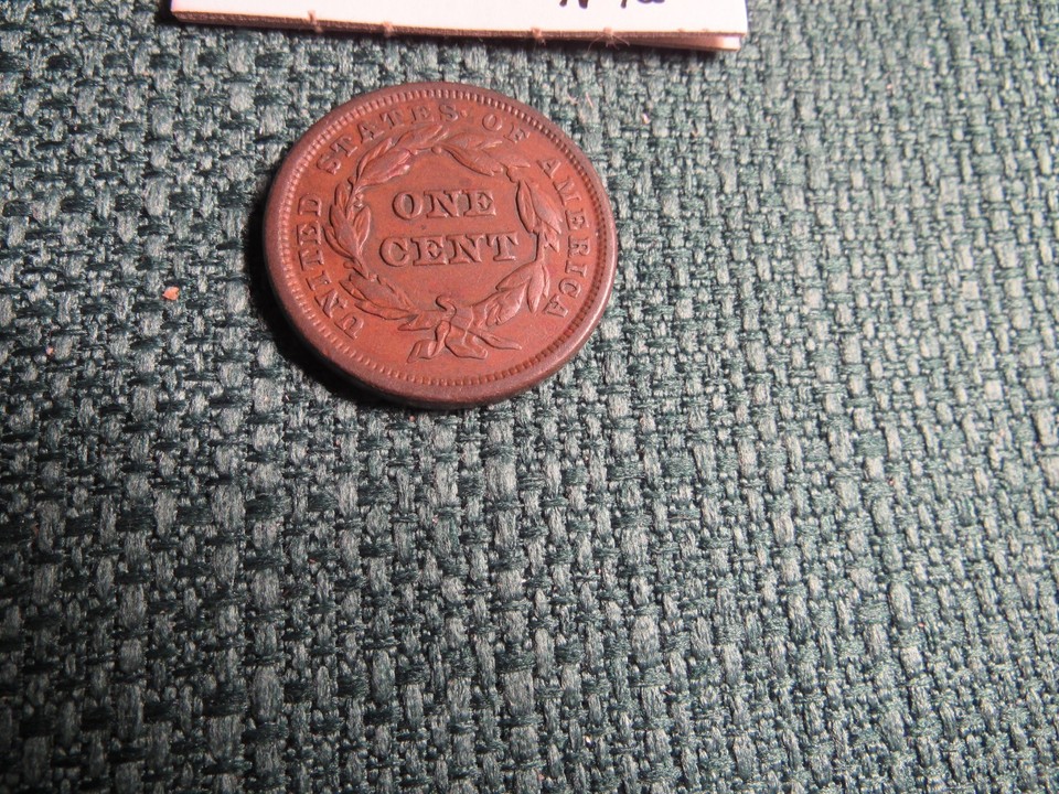 1841 large cent VF COINS GRADED BY A COIN DEALER NOT ME SO SELLING AS ...