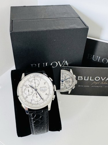 Bulova Automatic Chronograph - White Dial - 42mm 96C145 Limited Ed ...