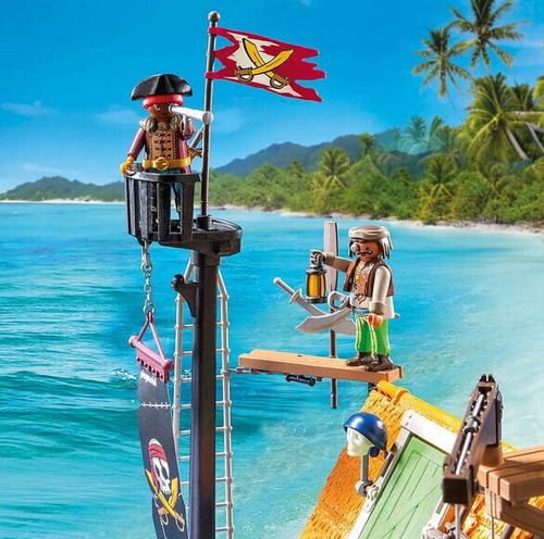 Playmobil Pirates Set 71792 Pirate Harbor with Two Pirate Figures New ...