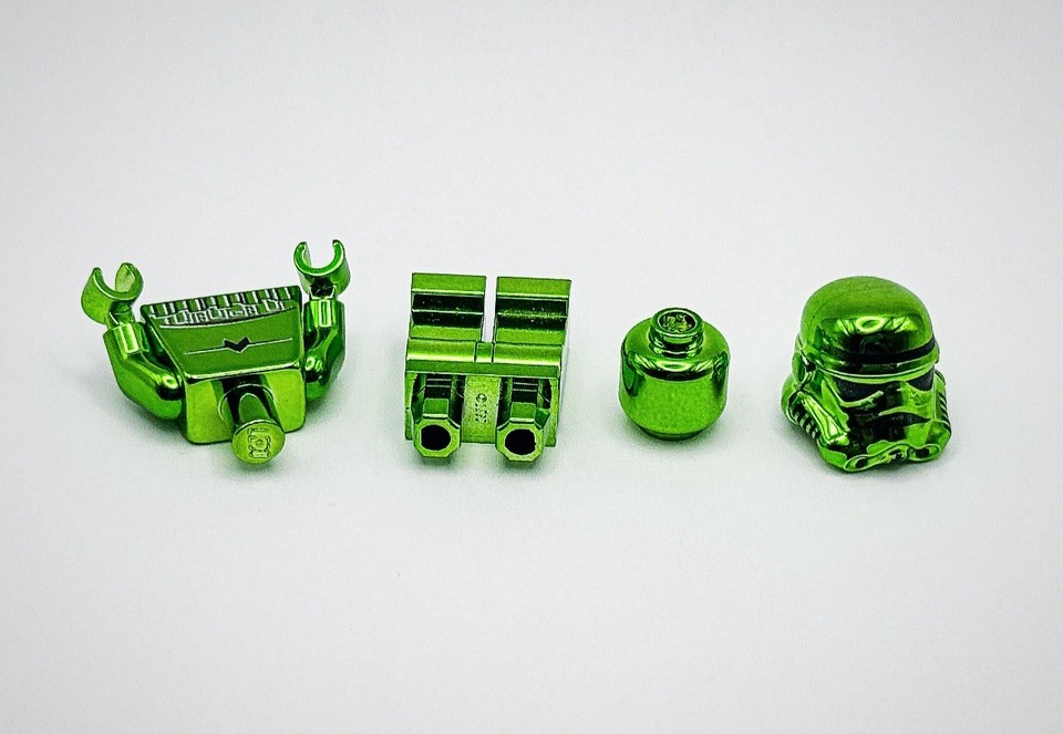 Lego Chrome Green Plated Stormtrooper Minifigure Star Wars New!! | eBay UK