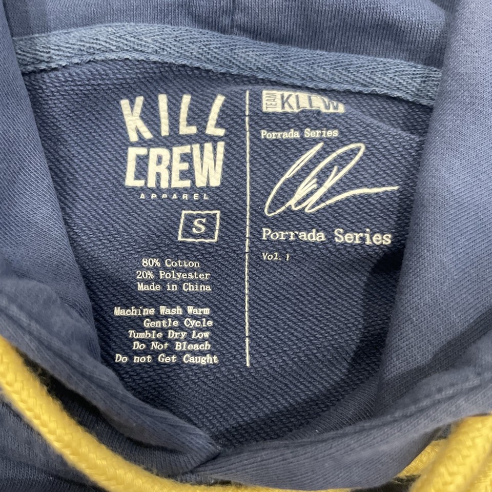 Kill Crew Porrada Series Men's Small Blue Boxing Club Graphic Pullover ...