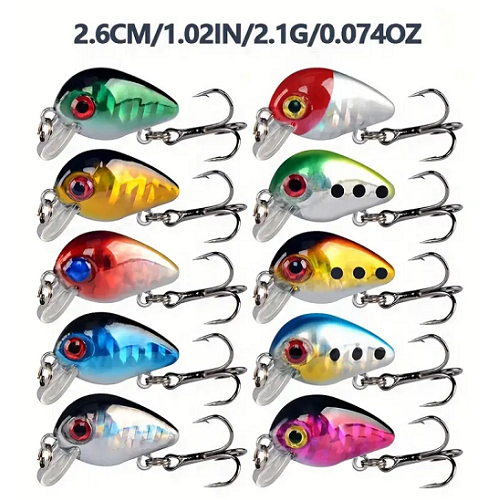 56pcs/set Lot Mixed Bionic Fishing Lures Minnow Hard Artificial Bait ...