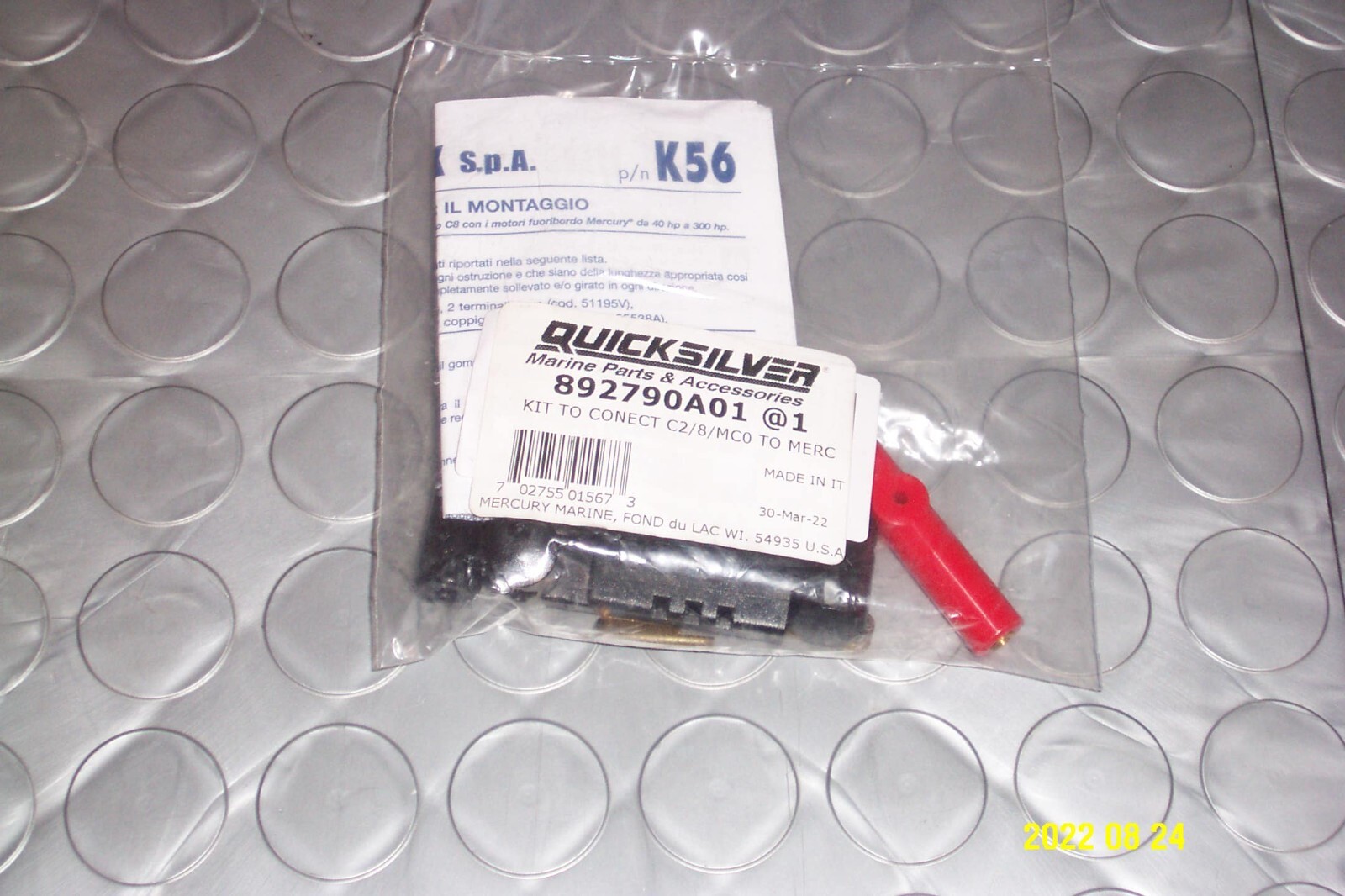 Mercury Marine Quicksilver Throttle Shift Control Cable 33C Adapter 64 ...