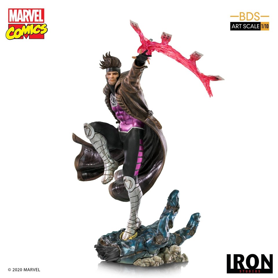 Iron Studios Gambit Statue Figure 1:10 Marvel X-Men Limited Edition New ...