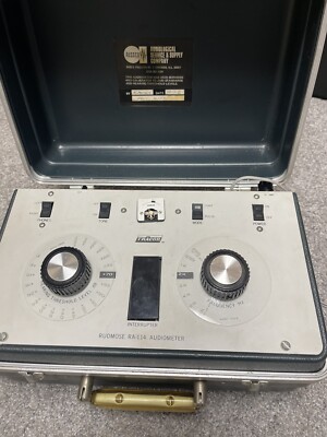 TRACOR RUDMOSE AUDIOMETER HEARING TESTING TESTER RA-114 Untested~parts ...