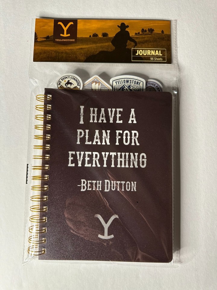 'YELLOWSTONE' SPIRAL-BOUND JOURNAL [NEW, 2024] - 96 sheets - BETH ...
