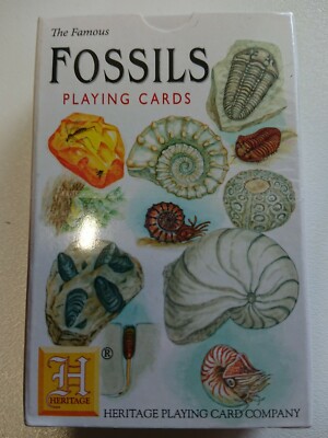 Heritage Fossils playing cards Paleontology fossil palaeontology ...
