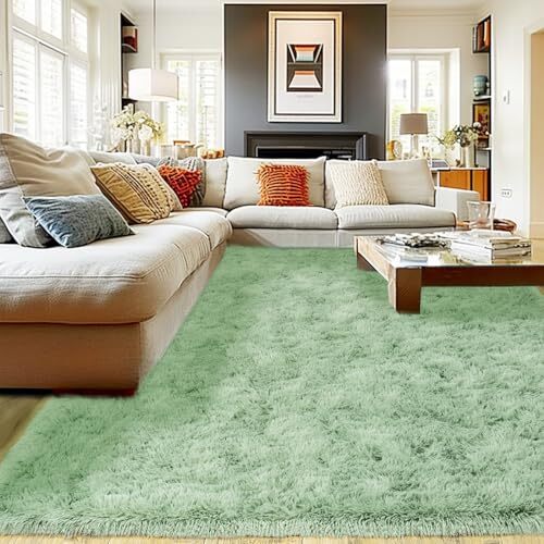 Super Soft Fluffy Rug for Living Room Bedroom, Large Comfy 8x10 Feet ...