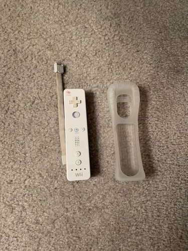 Nintendo Wii Remote Controller RVL-003 White No Back Battery Cover w/ Sleeve | eBay