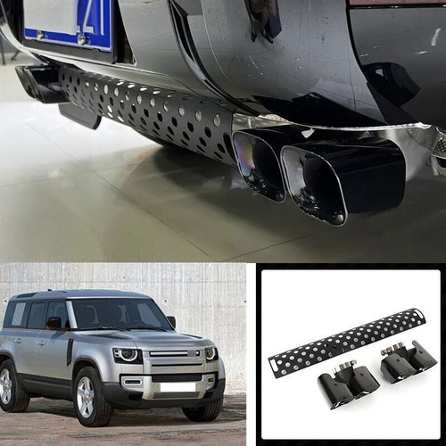 Fits For LR Defender 2020-2025 Black Steel Rear Tail Exhaust Muffler ...