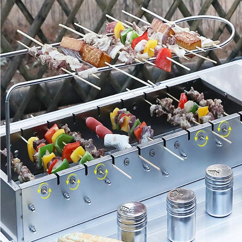 Household USB Electric Charcoal Grill Automatic Flip Barbecue Stove ...