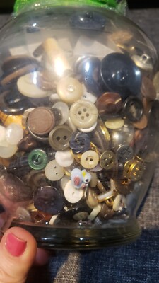 Antique Buttons from Clothing collection plastic metal wood glass | eBay