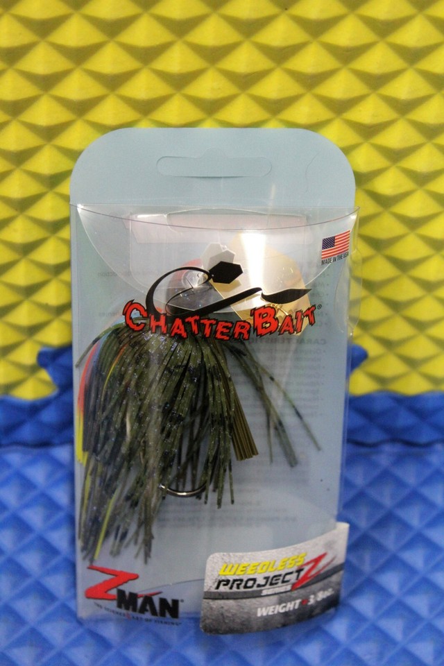 Z-MAN ChatterBait Weedless Project Z 3/8 OZ CBW-PZ38 Series CHOOSE YOUR ...