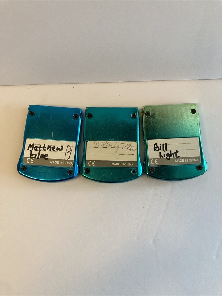 Lot Of 3 Blue Joytech PlayStation PS Memory Cards 1M - Not Tested Or ...