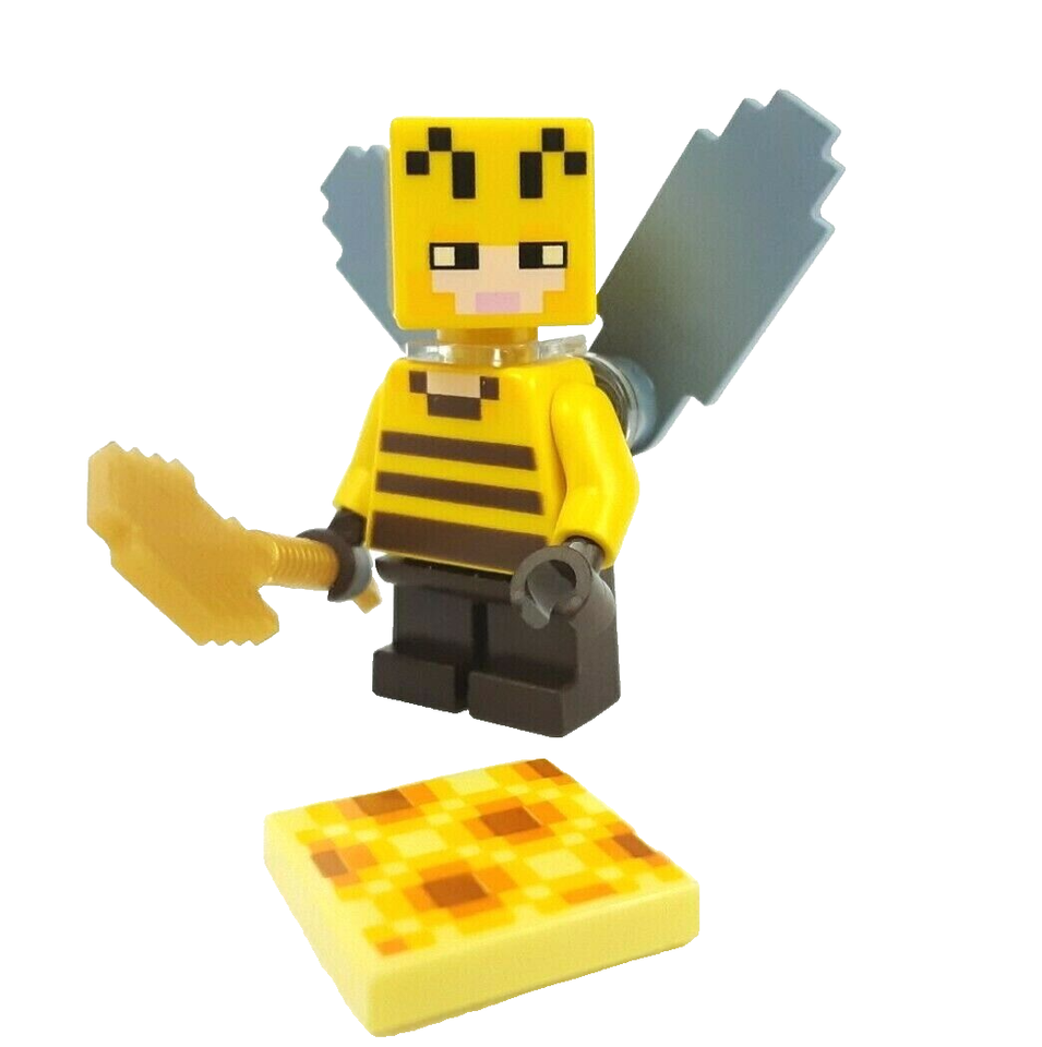 LEGO® Minecraft Beekeeper Minifigure™ with Printed Tile Accessories ...