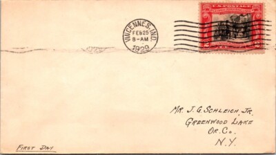 FDC 1929 SC #651-A196 No Cachet - Vincennes, Ind - Single - F60845 | eBay