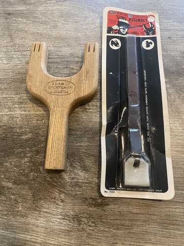 Vintage 1960's Wham-O Wood Slingshot with NOS Sling Assembly Toy ...