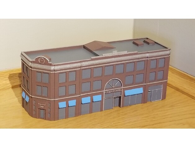 " The Courtyard "Urban City Building - N Scale - 1:160 - No Assembly ...