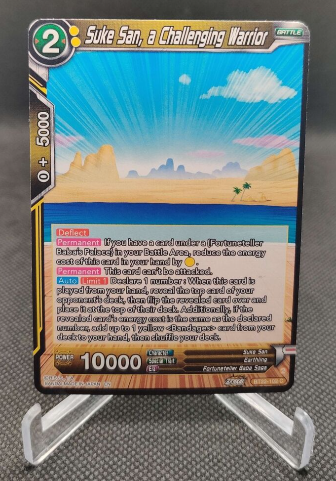 Dragon Ball Super Suke San a Challenging Warrior Critical Blow Card ...