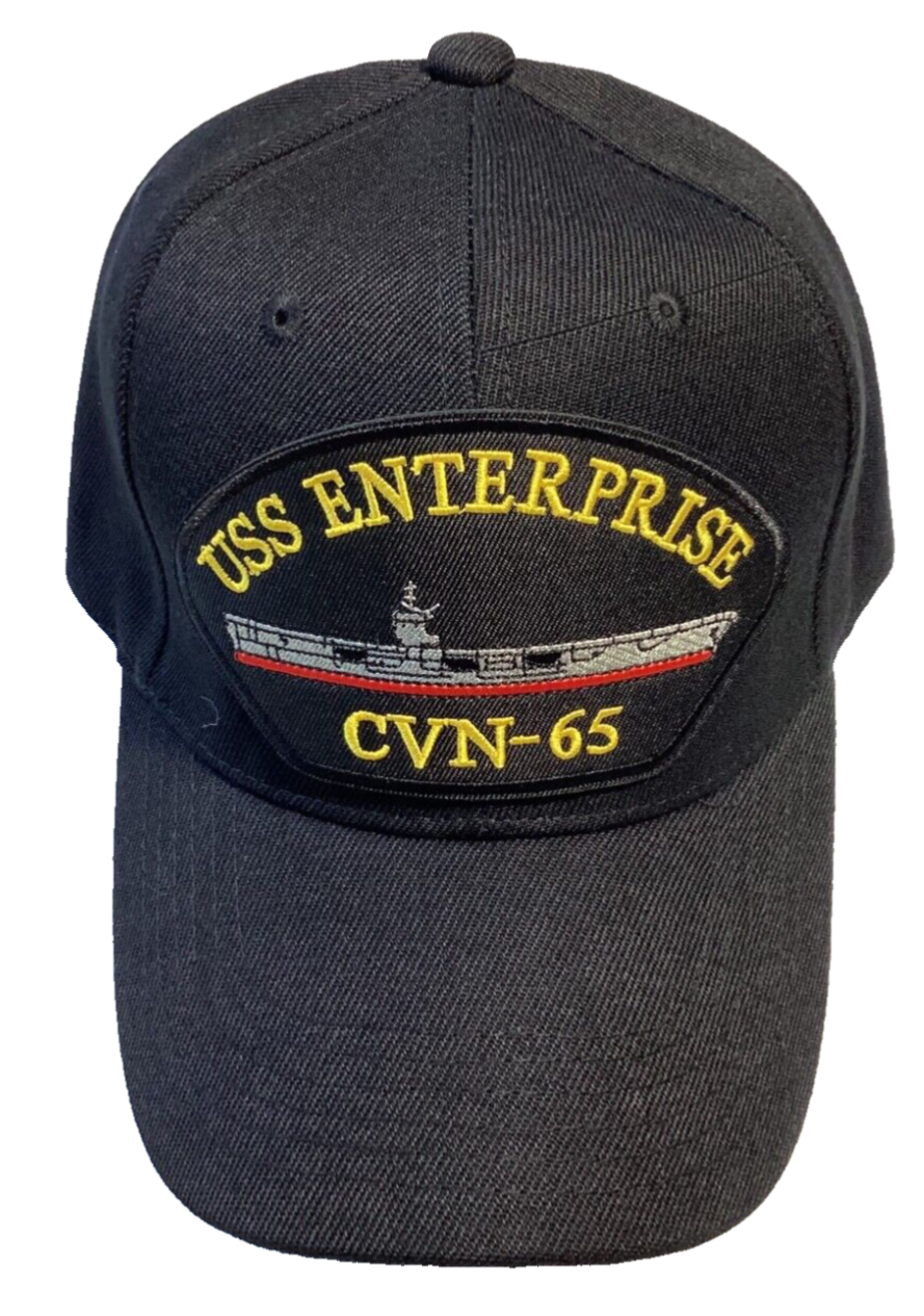 U.S. NAVY USS ENTERPRISE CVN-65 Military Ball Cap - Black | eBay