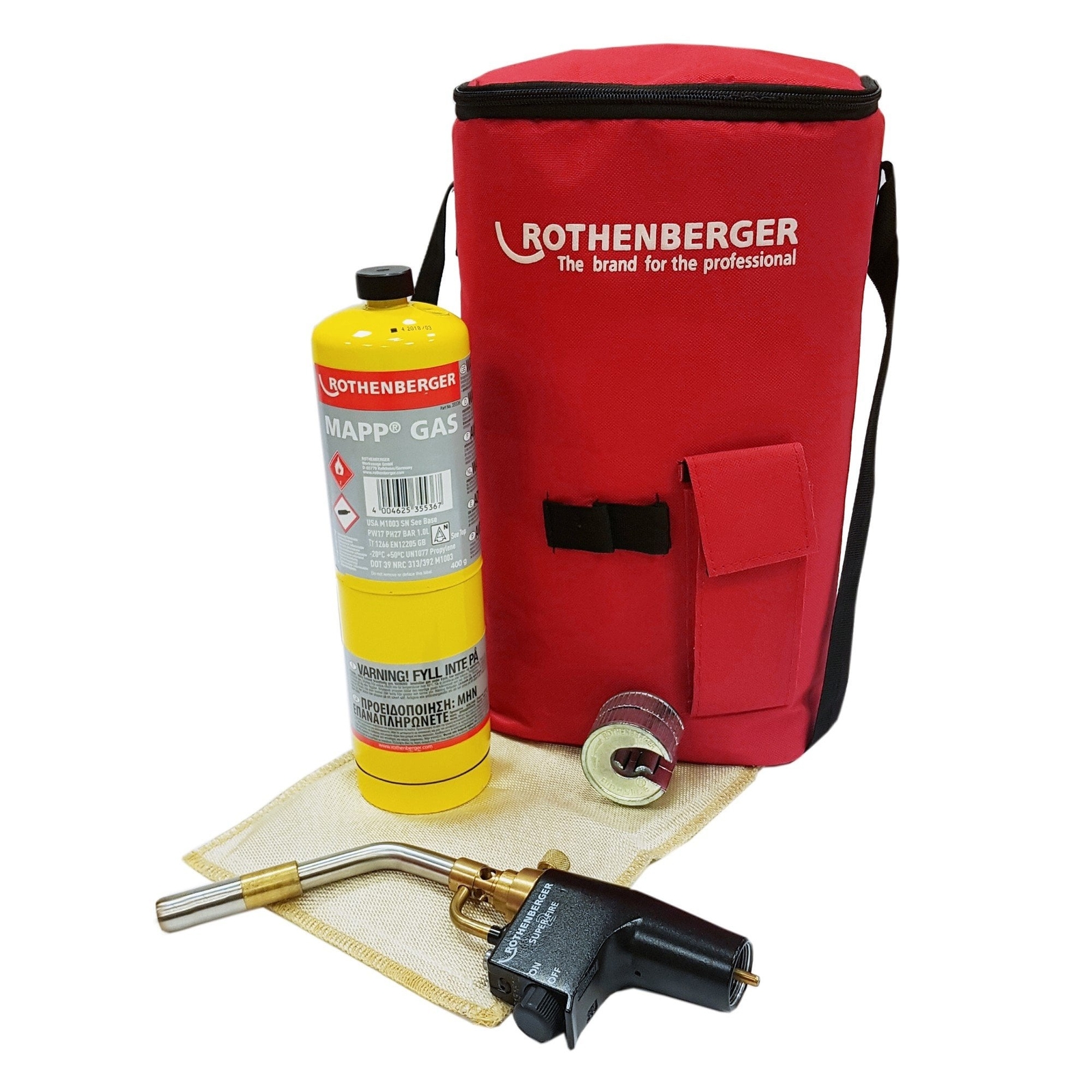 Rothenberger Hot Bag Plus - SuperFire 2, Pipeslice, Gas, Solder Mat ...