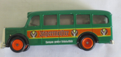 VINTAGE LLEDO JAGERMASTER GREEN METAL BUS - DAYS GONE - MADE IN ENGLAND ...