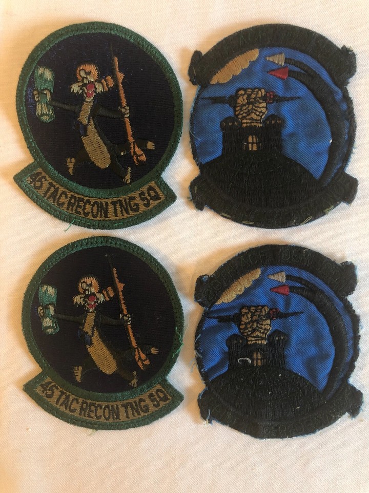 Vintage US Military Airforce A.G.S. Reconnaissance Squadron Patches Lot ...