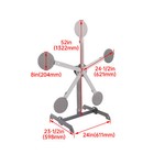 Portable Metal Target Stand Steel Shooting Target 8" Paddles Steel Anti ...
