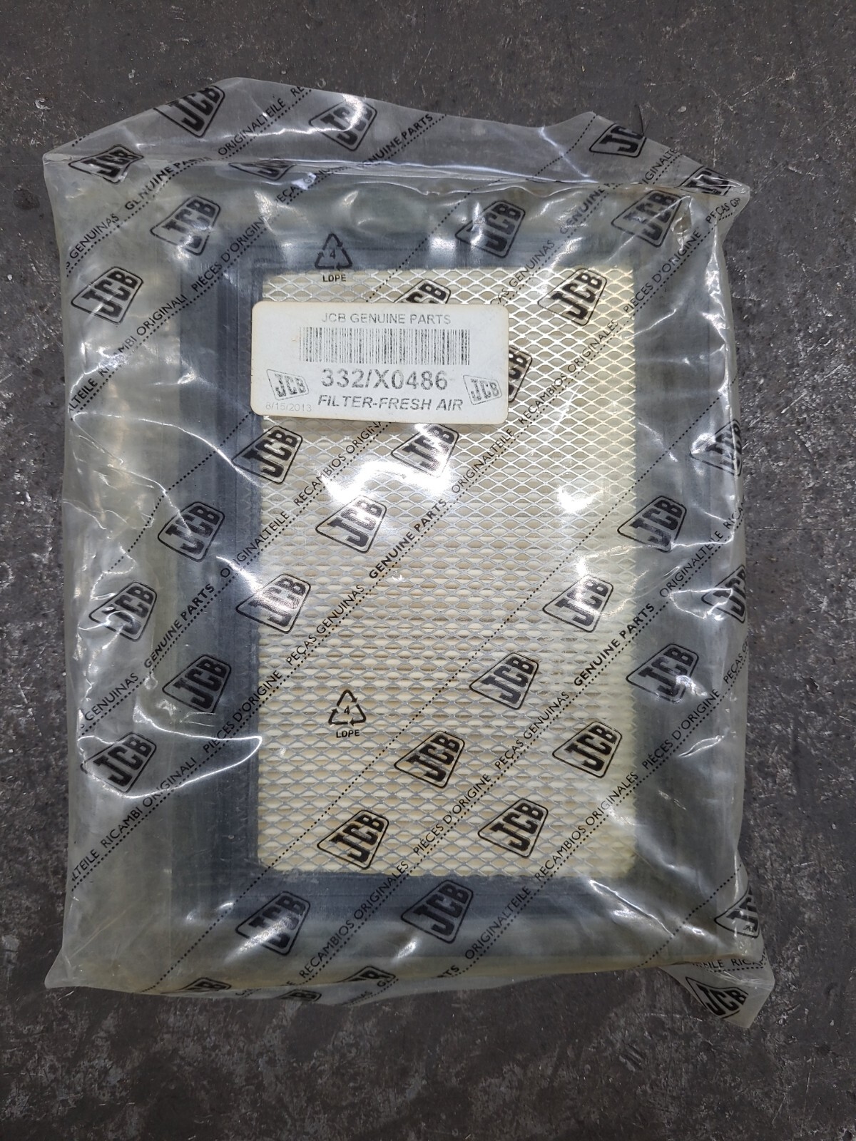 GENUINE - JCB AIR FILTER 332/X0486 for sale online | eBay