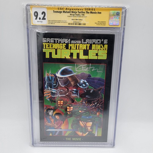 Teenage Mutant Ninja Turtles Movie B&W SS CGC 9.2 Signature Series ...