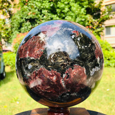 13.86LB Natural Astrophyllite Quartz Crystal"Fireworks Stone"The Ball ...