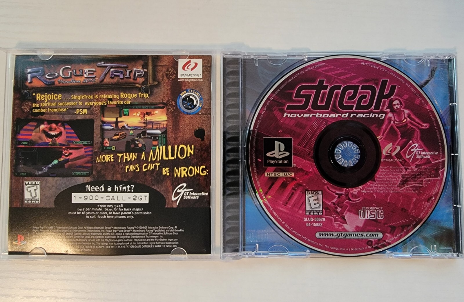Streak: Hoverboard Racing (Sony PlayStation 1, 1998) Complete with Reg ...