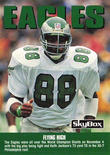 Keith Jackson 1992 SkyBox Impact #297 Philadelphia Eagles | eBay