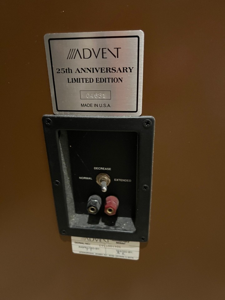 Advent 25th Anniversary Limited Edition Speakers Pair | eBay