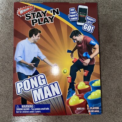 Wham-o Fun Factory Stay ‘N Play Pong Man Game COMPLETE | eBay