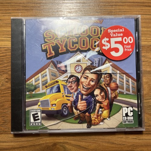 School Tycoon Rule Your School PC CD ROM 2003 New Sealed Cracked Case ...