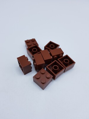 LEGO LOT 10 X BRICK 2X2 REDDISH BROWN REF 3003 / 4211210 *NEUF* | eBay