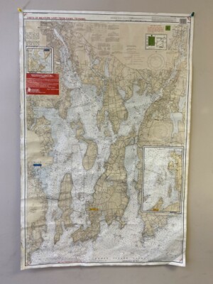 Waterproof Chart # 61-2 Sides-Soundings in Feet/GPS Loran | eBay