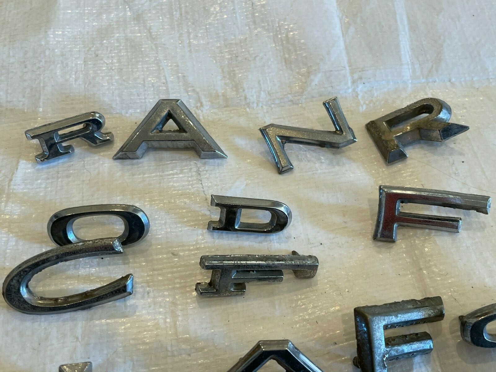 Lot of 16 Ford Letters, Chrome Emblems, Badge Nameplate Galaxie 1964 ...