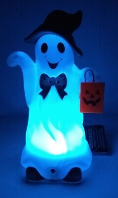 Halloween GHOST Motion Activated Decor LIGHTS Up Talks Talking Trick or ...