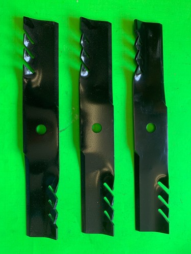Set/3 54" Gator mulching mower blades for John Deere X570,X580,X584 ...