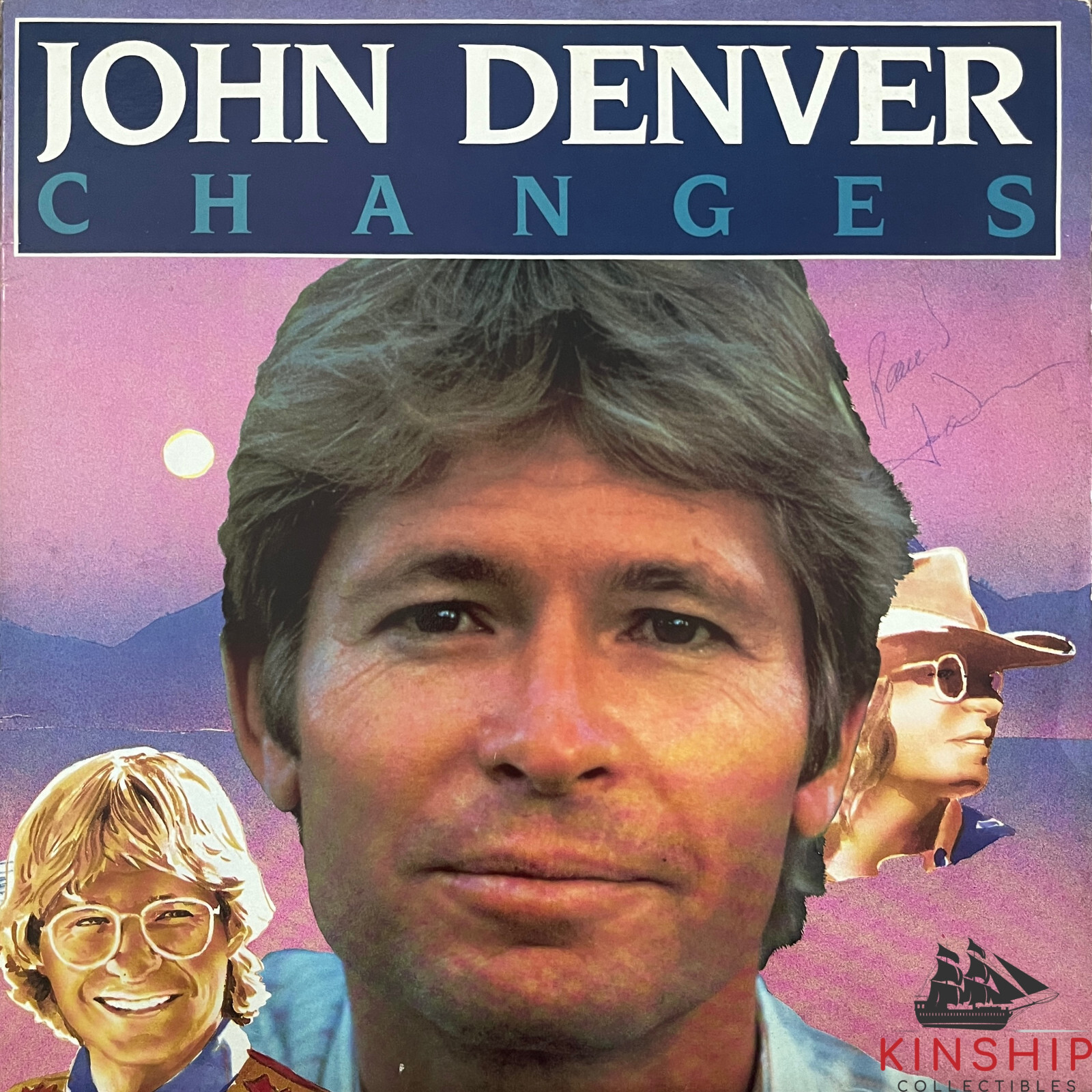 John Denver signed Changes Vinyl Album JSA LOA Rare Country Music Auto ...