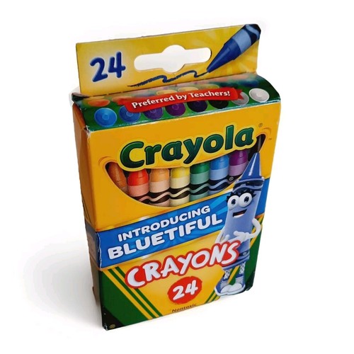 Crayola Introducing “Bluetiful” Crayons Pack of 24 Various Colors ...