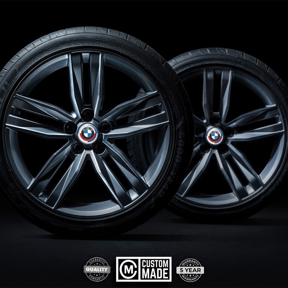 BMW Decals | 4pcs Set Wheel Cap Stickers | Custom Made Rim Emblems | eBay