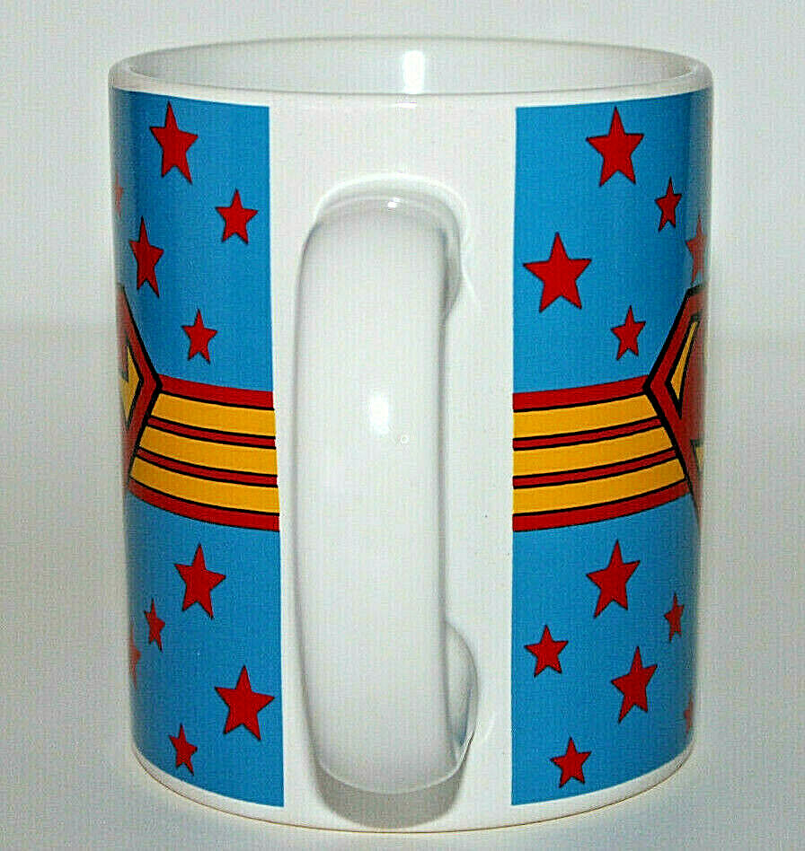 Superman DC Comics Deluxe Coffee Mug With "Stars" Blue Background Rare ...