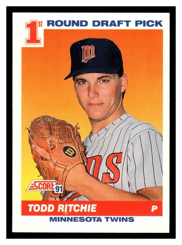 Todd Ritchie #678 1991 Score Minnesota Twins | eBay