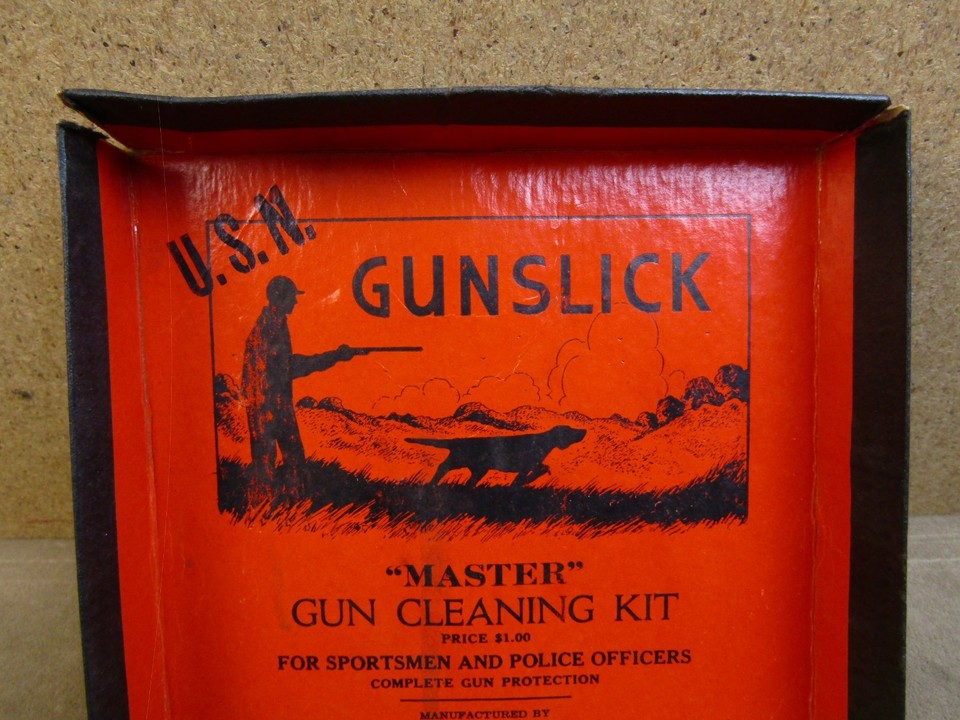 RARE! VINTAGE USN OUTERS GUNSLICK MASTER GUN CLEANING KIT US NAVY RIFLE ...