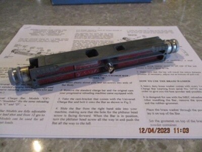 Universal Charge Bar, Mec, Texan, Model "C", Single Stage | eBay